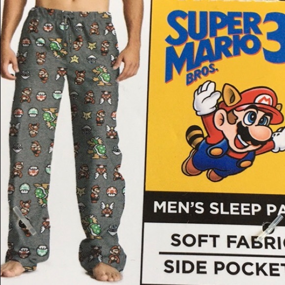 Super Mario 3 | Other | Nwt Super Mario 3 Bros Pj Pants Size Xxl | Poshmark